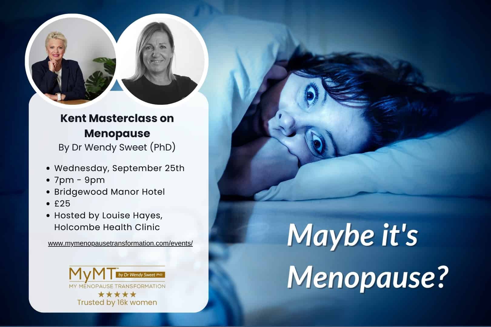 KENT (CHATHAM) - Why Menopause Matters: Your Masterclass on Peri to Post Menopause Lifestyle ...